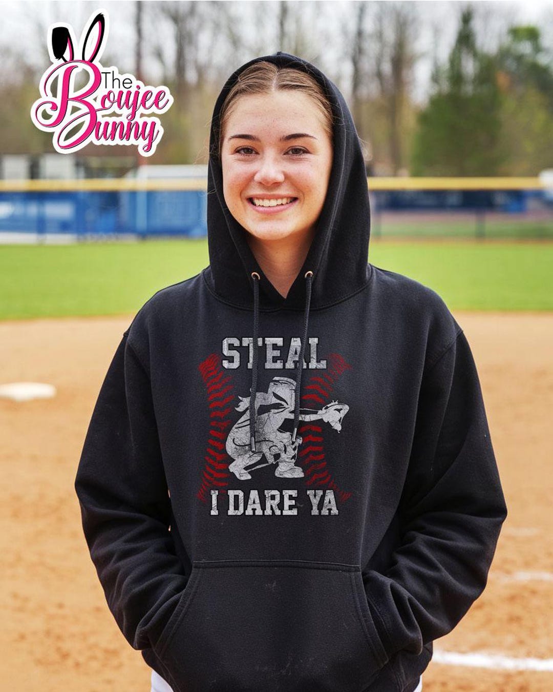 Girls Softball Catcher Gift / Softball Hoodie / Softball Distressed ...