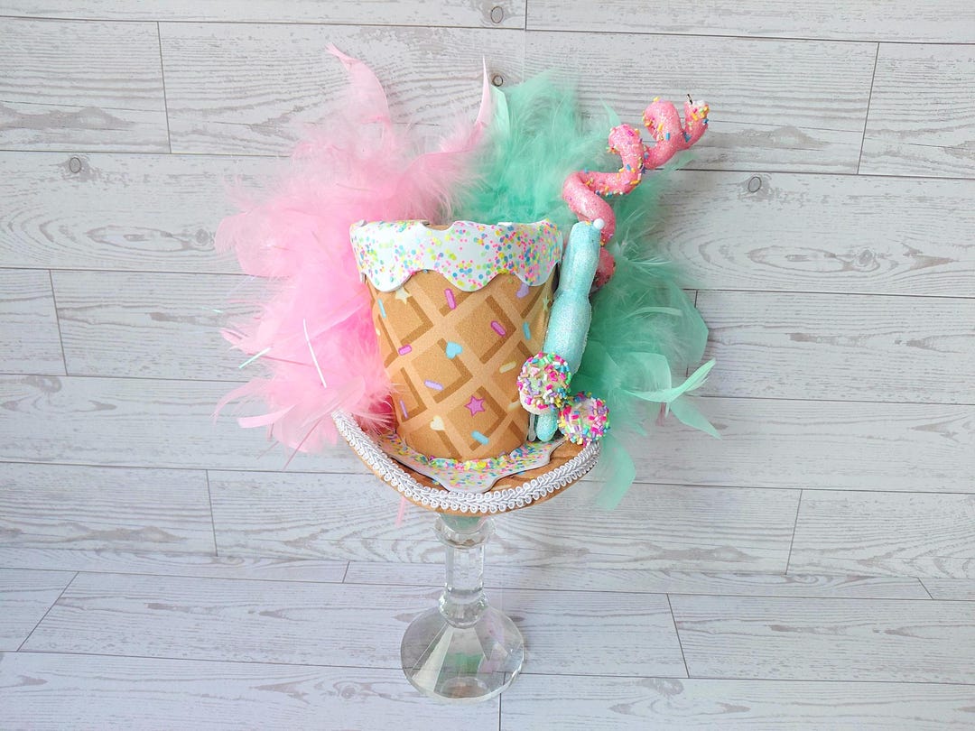 Mini Mad Hatter Top Hat: Sweets Fascinator - Etsy