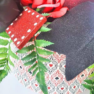 Jester-themed Centerpiece With Playing Cards & Roses Unique Harlequin ...