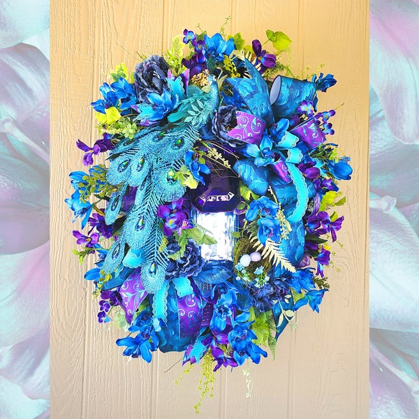 Peacock Wreath - Etsy