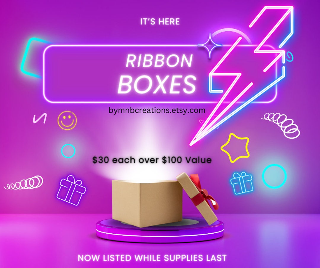 Handcrafted Ribbon Storage Boxes Elegant and Functional Perfect for ...