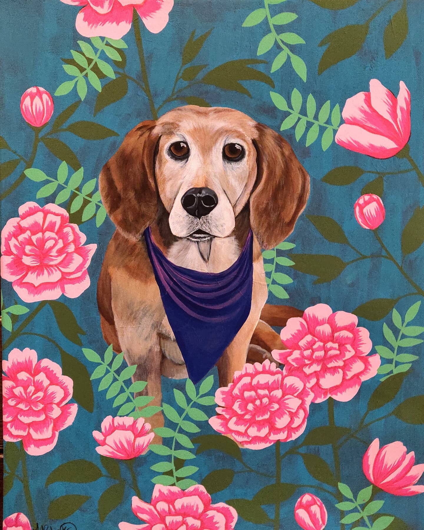 Custom Pet Portraits- Acrylic on Canvas - Etsy