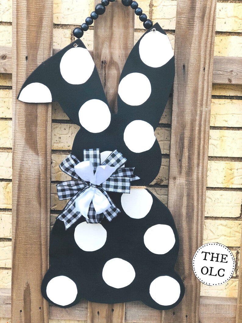 Unfinished Bunny Rabbit Wood Cut Out Unfinished Wooden Door | Etsy