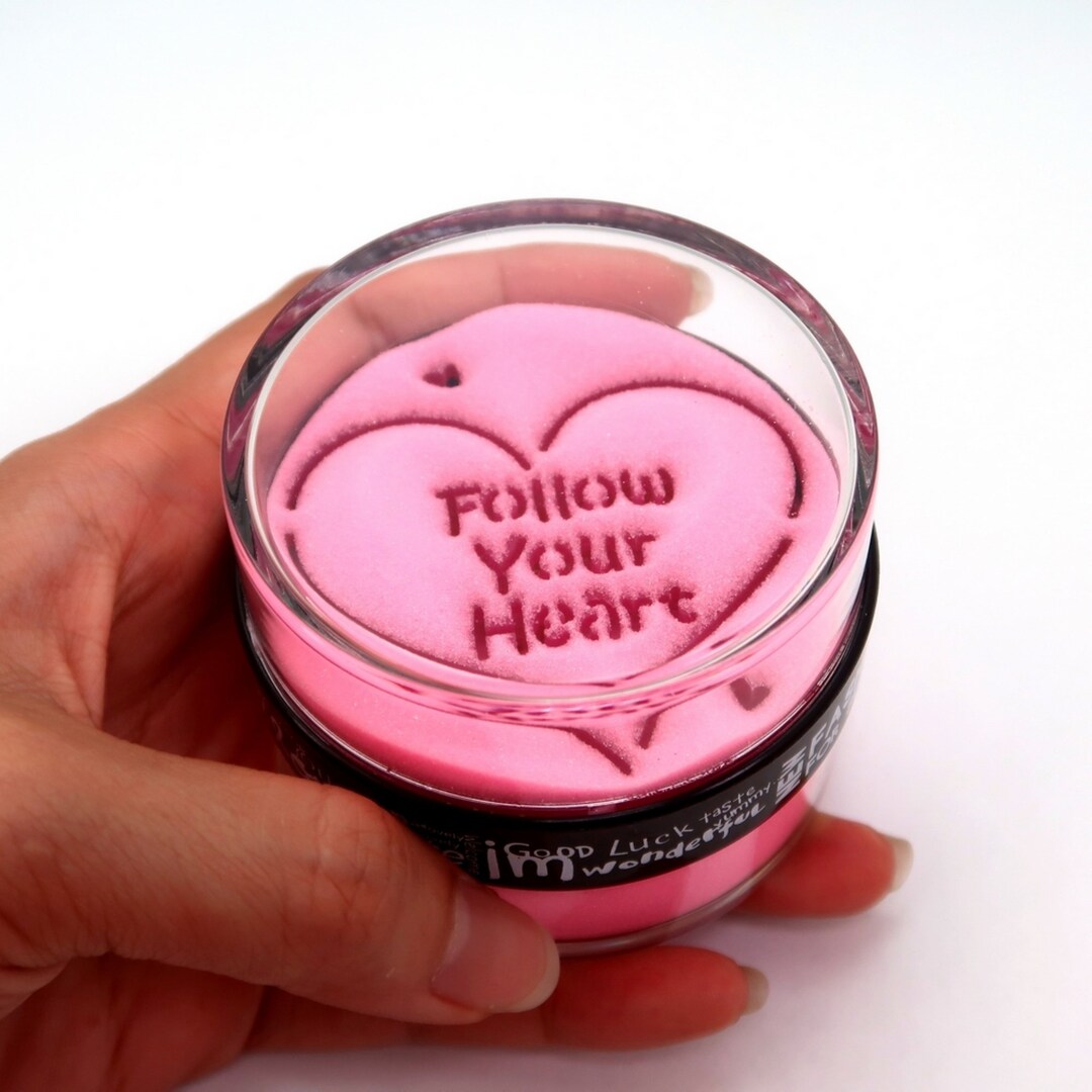 Follow Your Heart / Just Do It Sand Messages, 2.5 Inches Round Sand ...