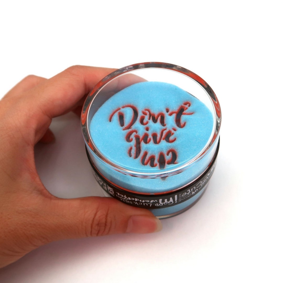 Don't Give Up/stay Positive Sand Messages, 2.5 Inches Round Sand Paper ...