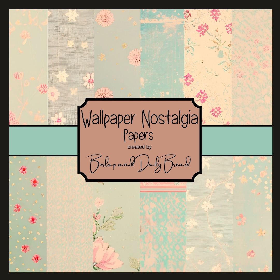 Wallpaper Nostalgia Papers - Etsy
