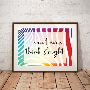 Can't Think Stright--printable Wall Art - Etsy