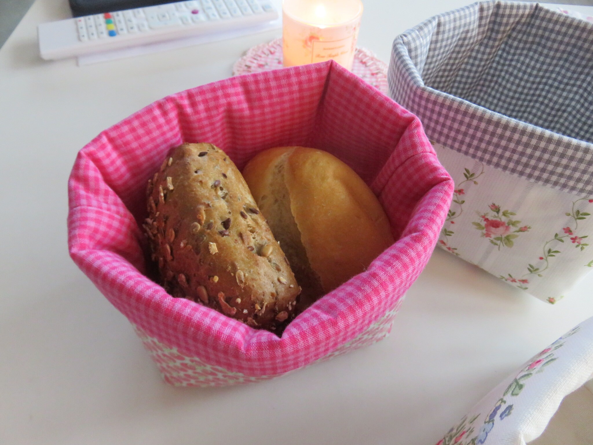 Brotkorb Brotkörbchen klein rot Korb Frühstück genäht - Etsy.de