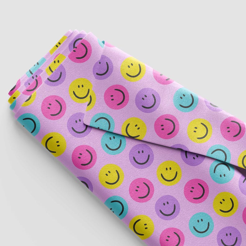 Smiley Seamless Pattern Smiley Face Digital Pattern Smile Repeat ...
