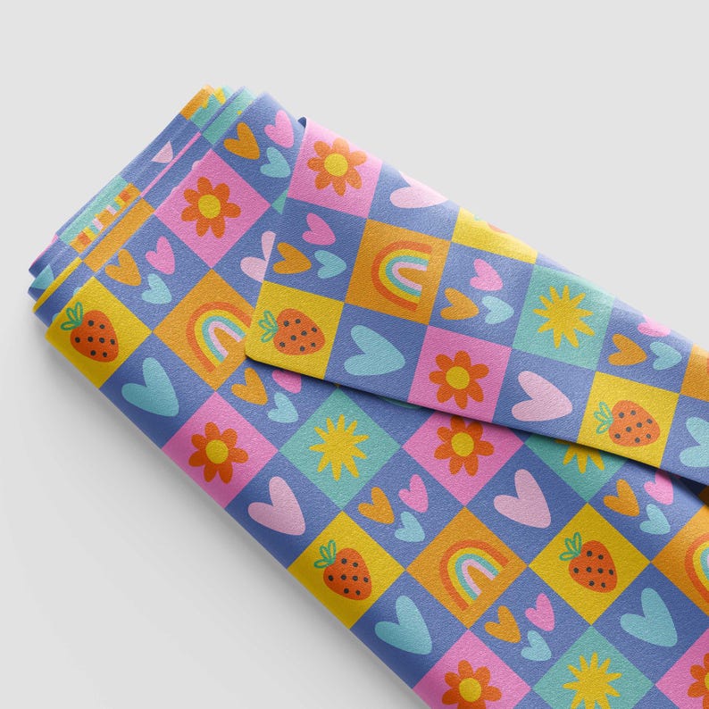 Checkered Summer Seamless Pattern, Summer Seamless File, Summer ...