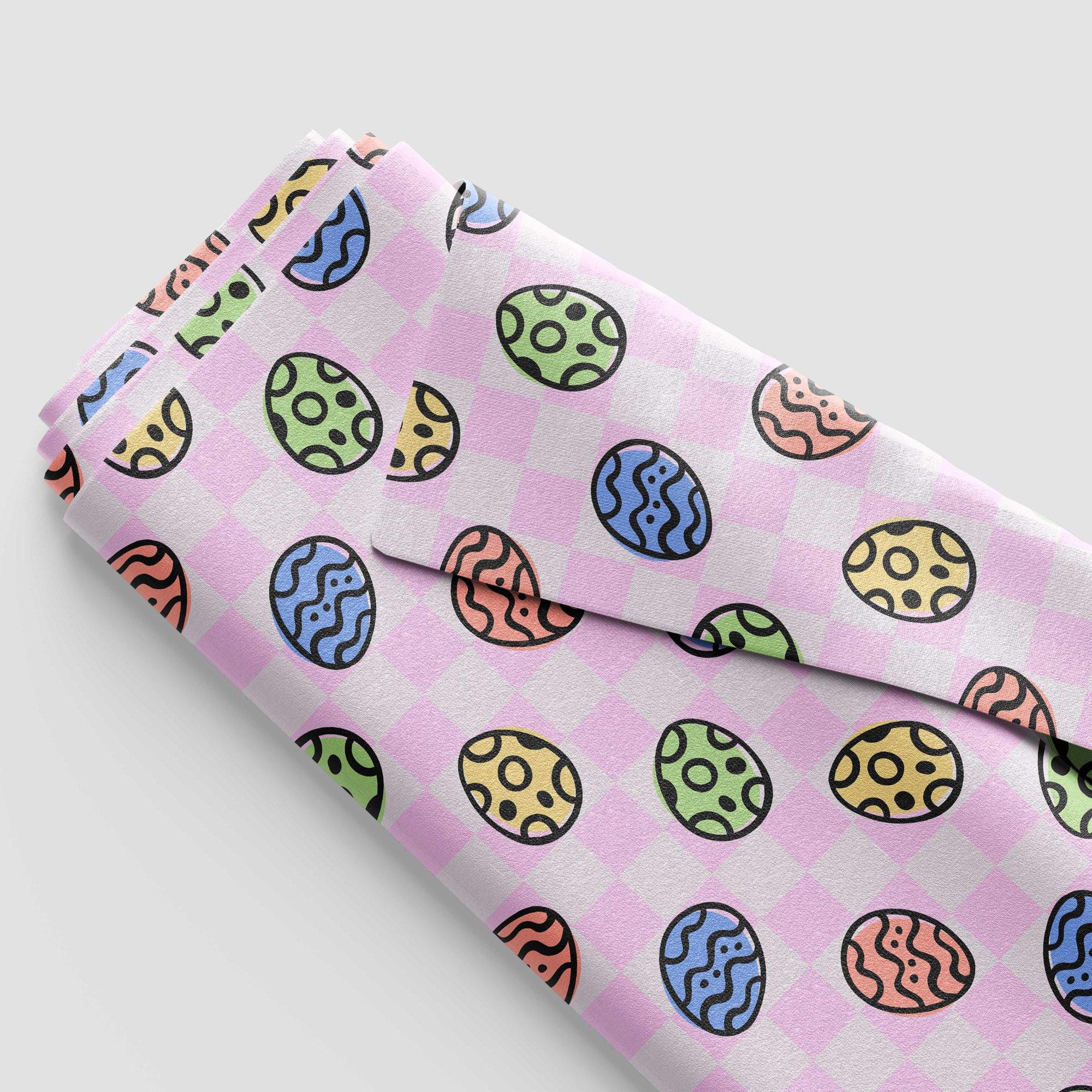 Checkered Easter Eggs Seamless Repeat Pattern Checkered Easter Seamless ...