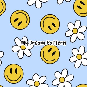 Retro Summer Seamless File Smiley Sun Seamless Repeat Pattern - Etsy