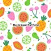 Summer Fruits Seamless Pattern Fruits Digital Patter Food Summer ...