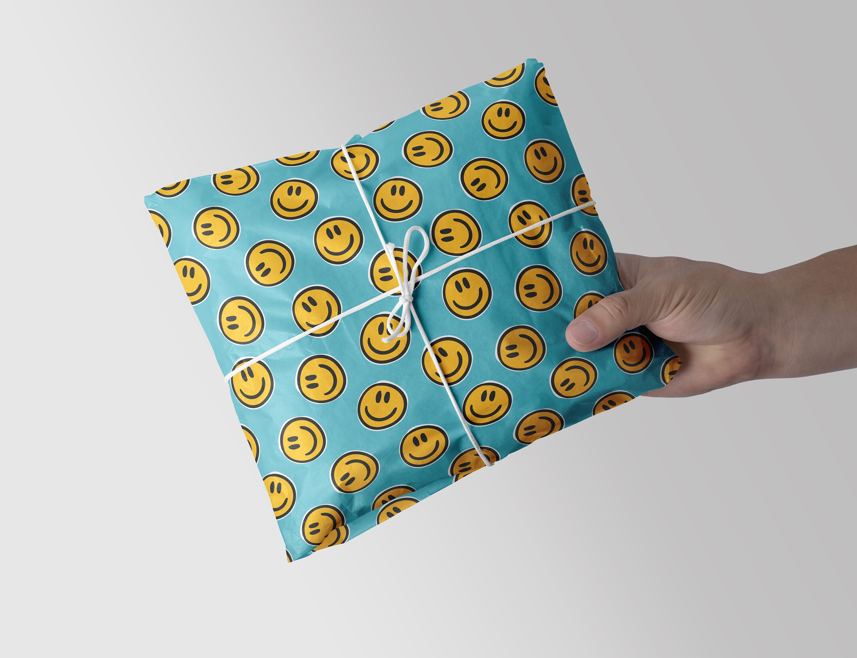 Turqoise Smiley Seamless Pattern Happy Face Repeat Pattern Groovy Smile ...