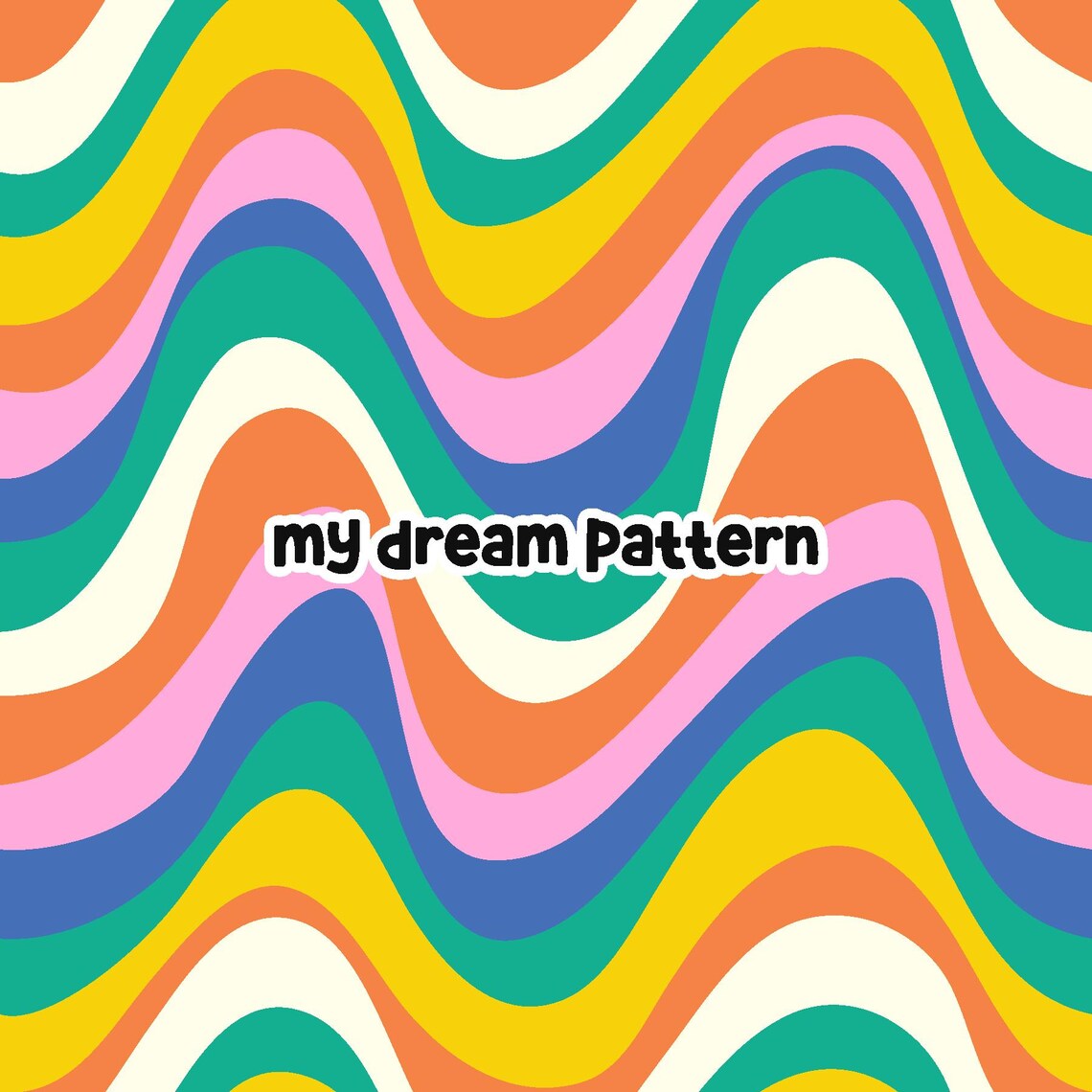 Retro Wavy Seamless Pattern Wavy Pattern - Etsy