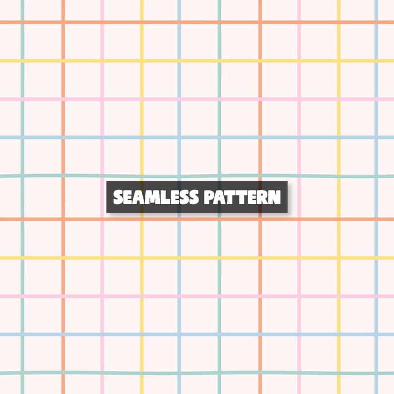 Pastel Grid Seamless Pattern – Grid Digital Paper. - Etsy