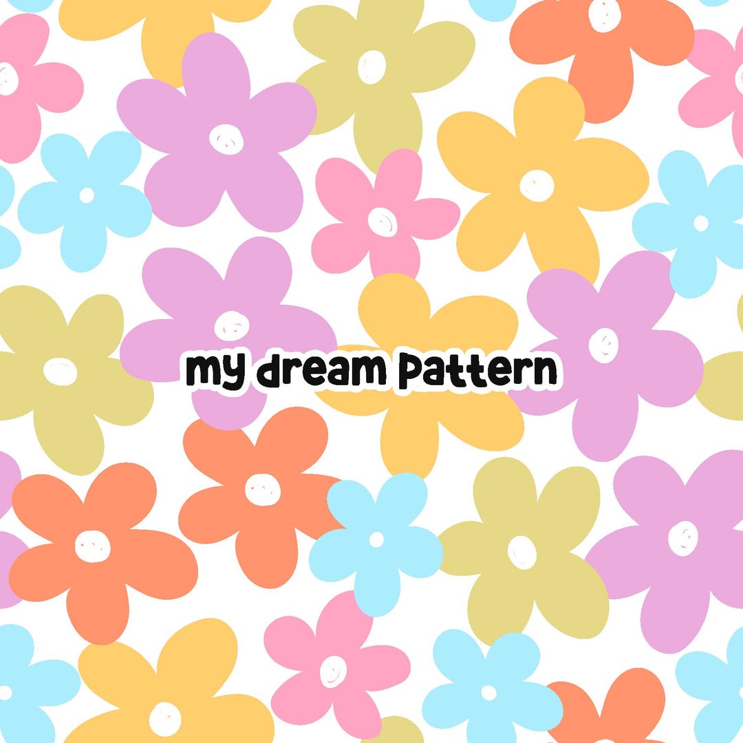 Spring Daisy Seamless Pattern Daisies Repeat Pattern for Fabric - Etsy