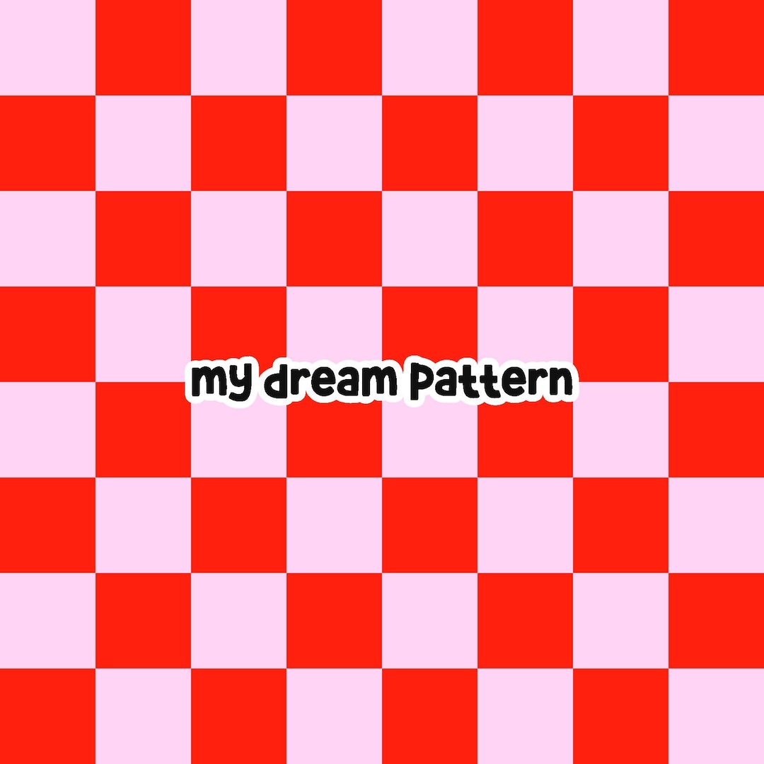 Red Pink Checkered Seamless Pattern Chessboard Seamless File Red ...
