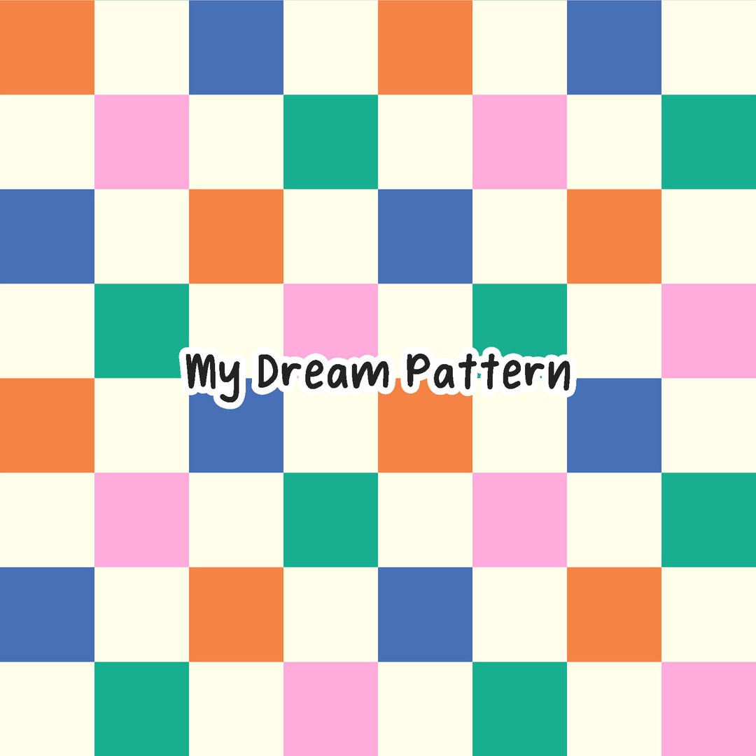 Retro Checkered Seamless Pattern Retro Checkerboard Seamless File - Etsy