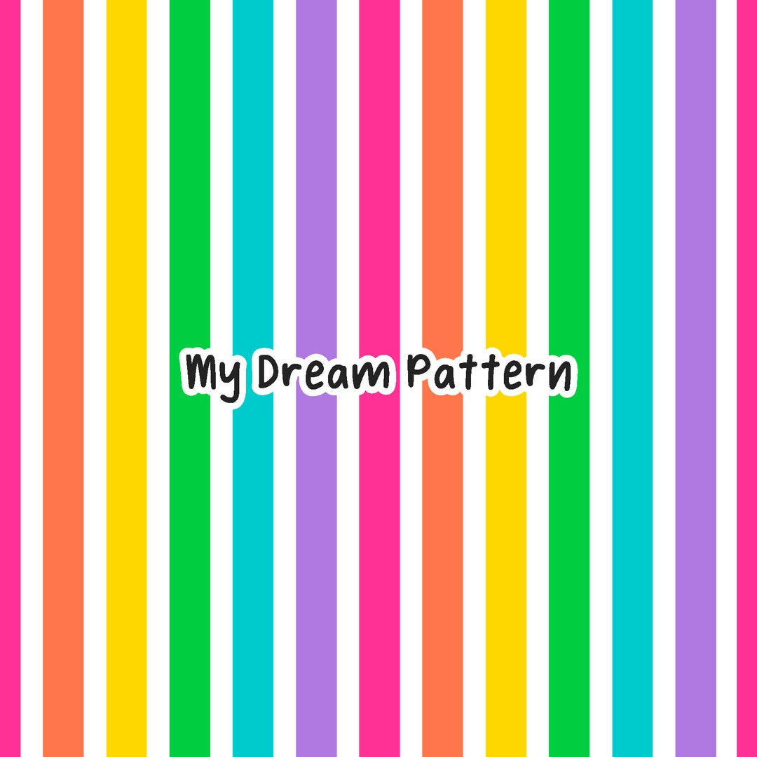 Rainbow Stripes Seamless Pattern Summer Stripes Pattern - Etsy