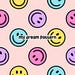Smile Seamless Pattern Smiley Seamless Design Smile Face Pattern Happy ...
