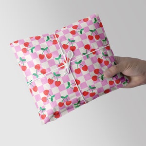 Cherry Checkered Seamless Pattern Cherry Checkerboard Seamless Design ...