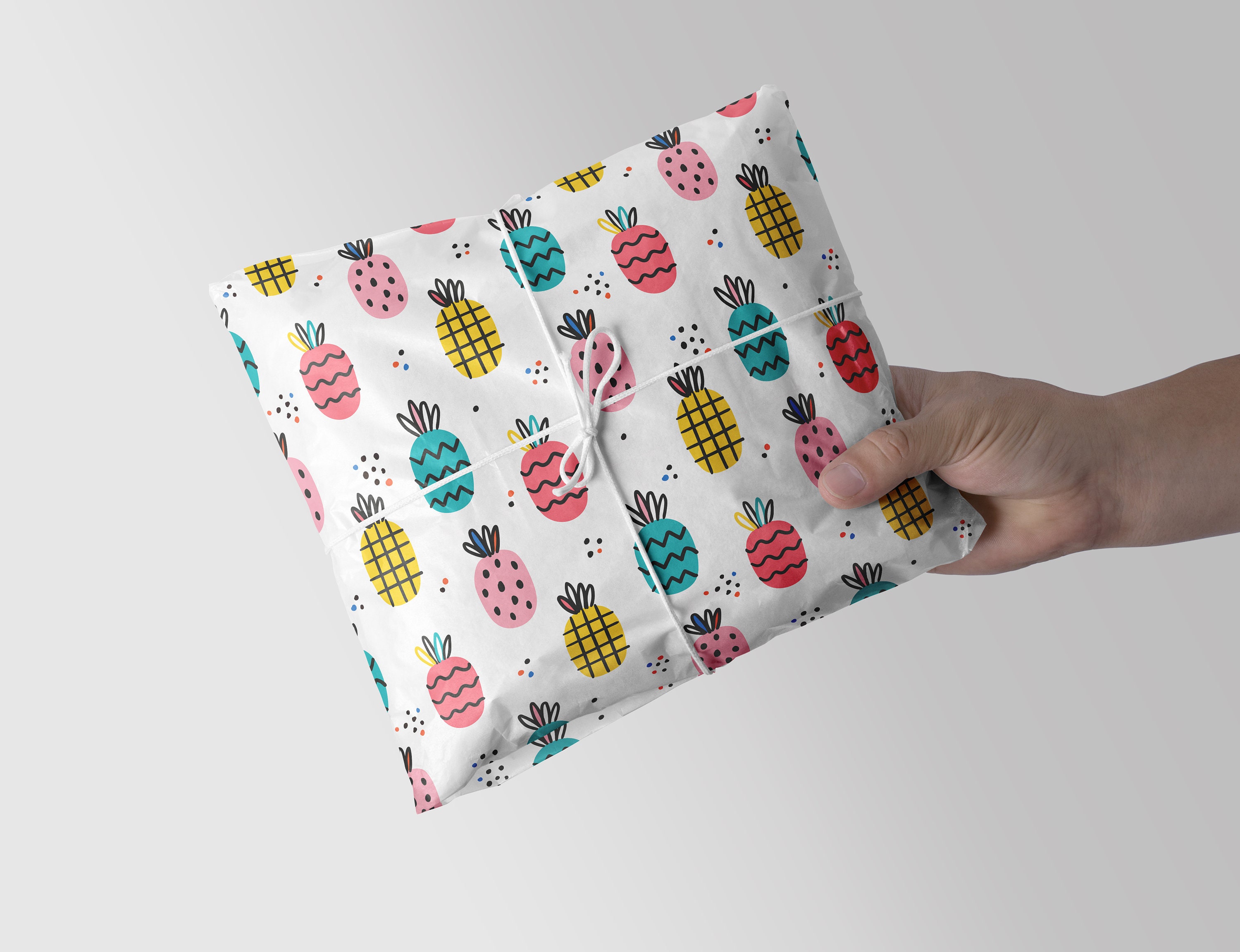 Summer Pineapple Seamless Pattern Doodle Pineapple Digital Pattern - Etsy