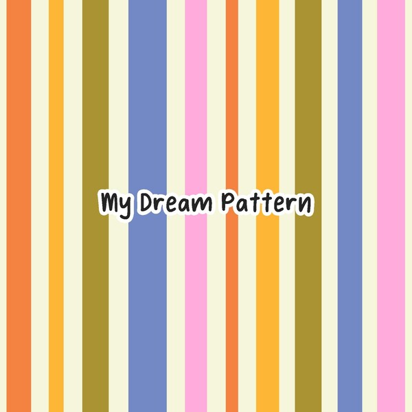 Rainbow Stripes Seamless Pattern Summer Stripes Pattern - Etsy
