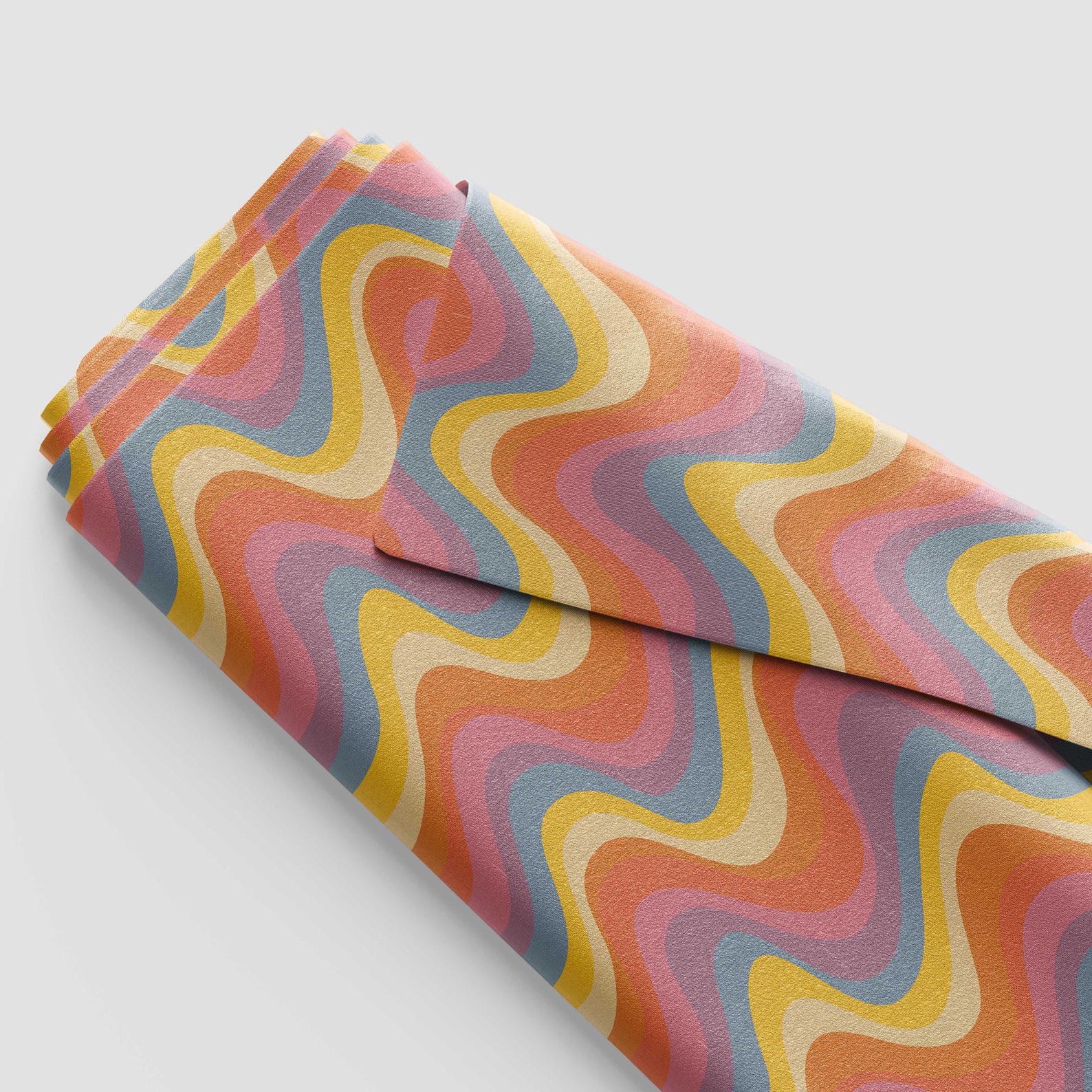 Retro Hippie Seamless Pattern Waves Digital Pattern Groovy Seamless ...