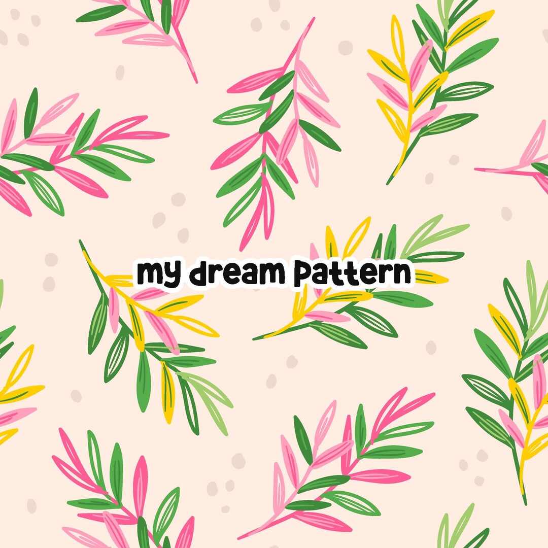 Branches Floral Seamless Patterns Spring Branches Digital Pattern. - Etsy
