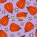 Purple Halloween Seamless Pattern Halloween Spooky Seamless Design ...