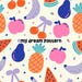 Fruits Seamless Pattern, Summer Seamless File, Fruits Digital Paper ...