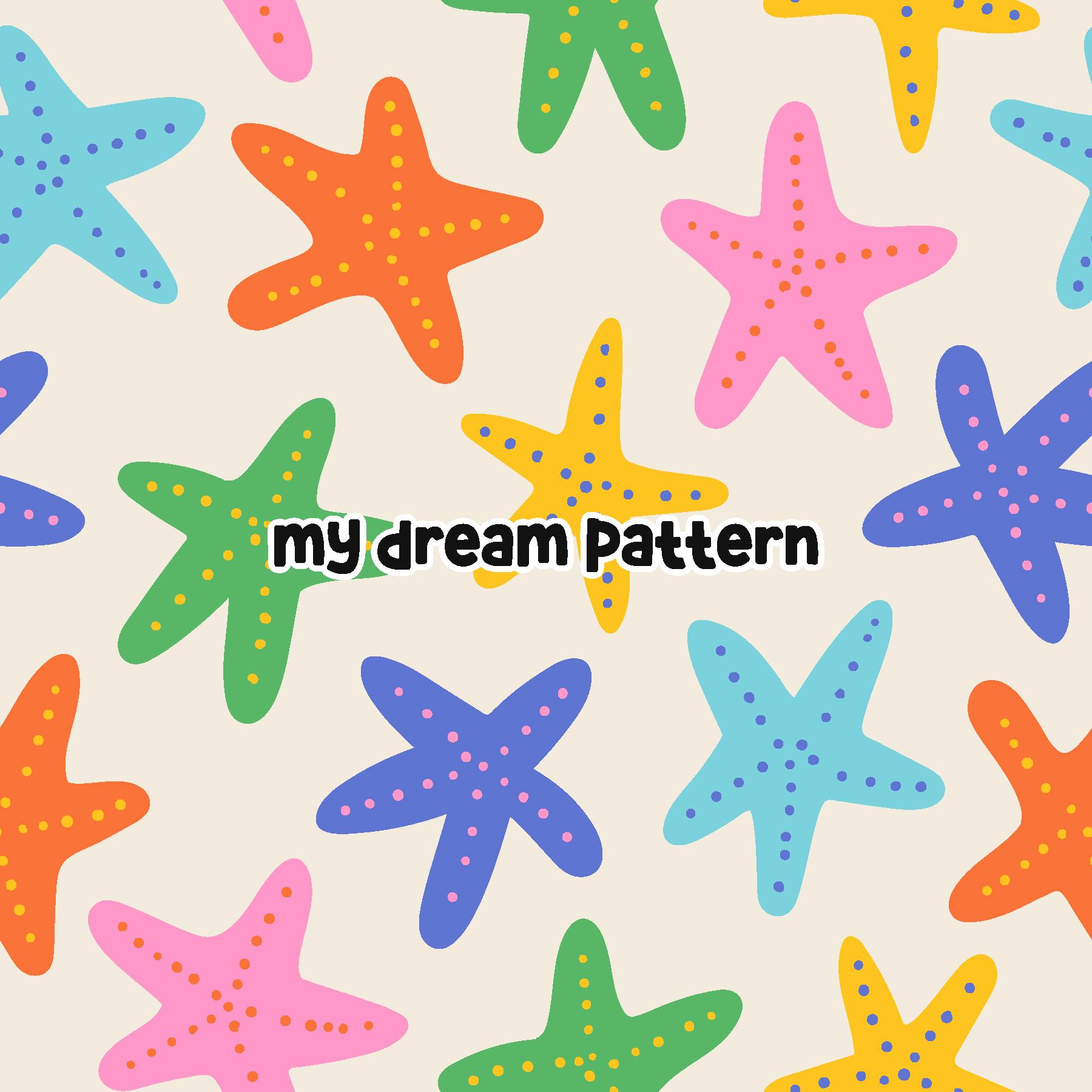 Starfish Seamless Pattern for Fabric Summer Seamless File. - Etsy