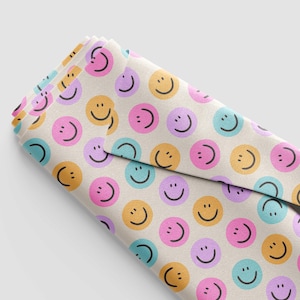 Smile Face Seamless Pattern Happy Face Seamless Digital Pattern - Etsy
