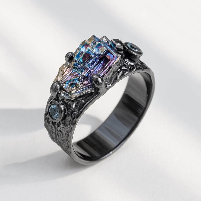 Bismuth Men Ring - Etsy