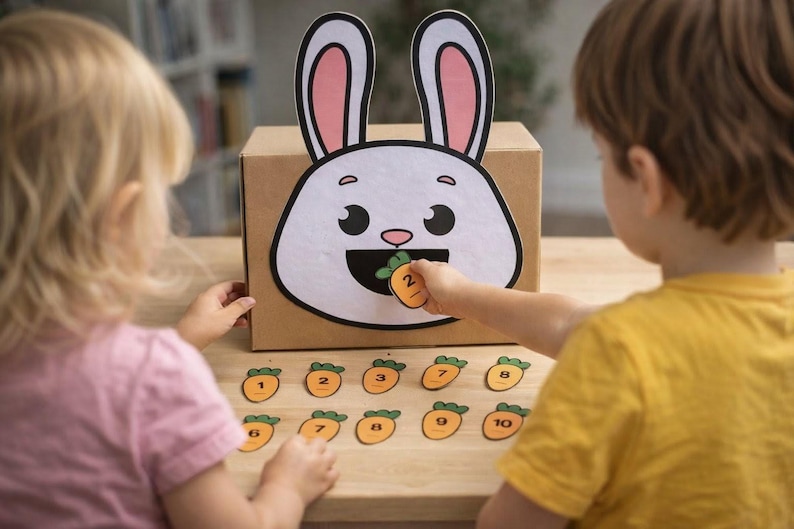 Feed the Bunny Number Game | Printable Maths Activity | Number ...