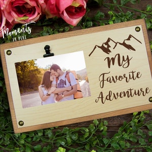 My Favorite Adventure Rustic Picture Frame Mountain Frame - Etsy
