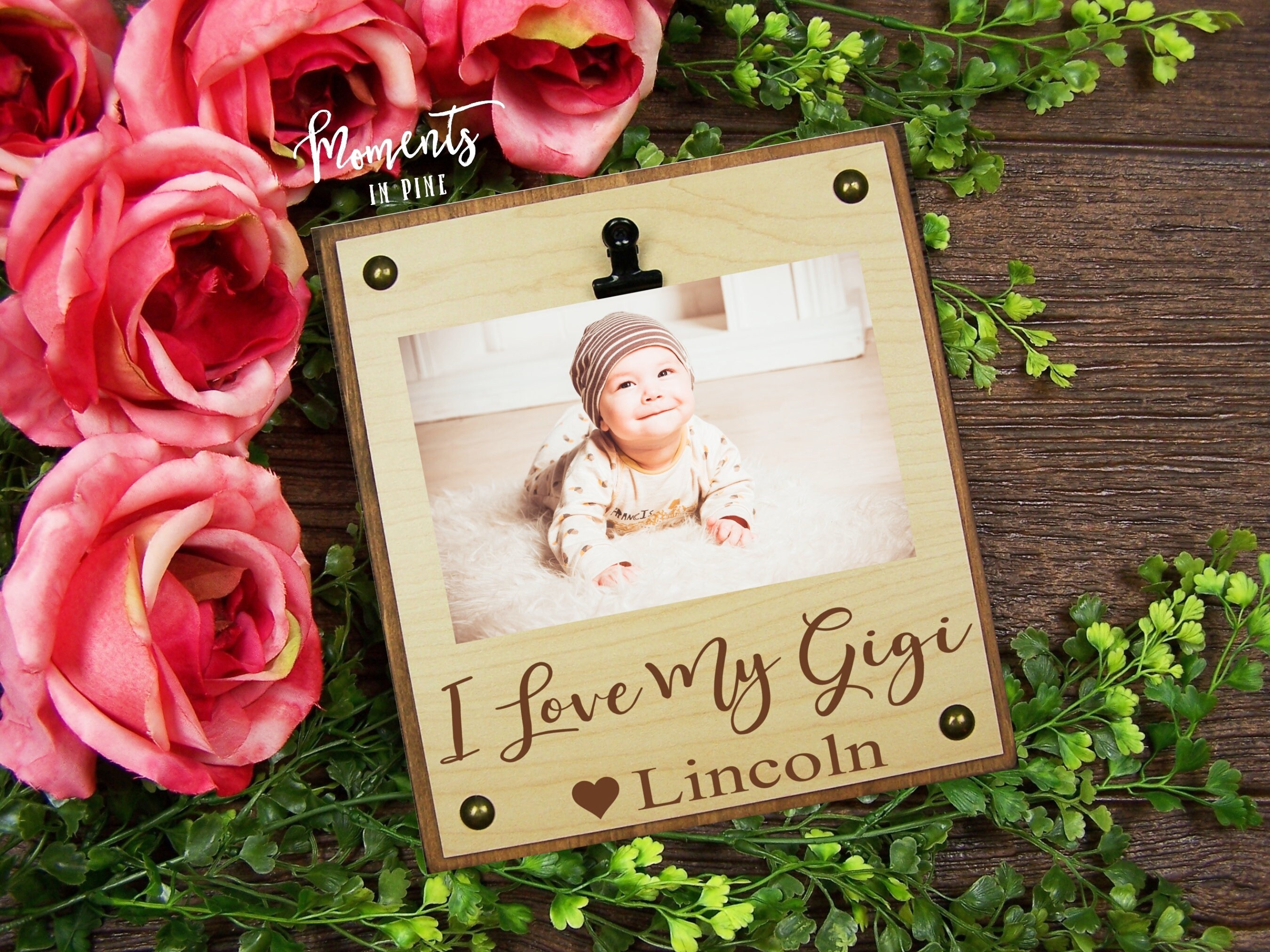 Gigi Gifts I Love My Gigi Picture Frame Custom Grandma Gift - Etsy