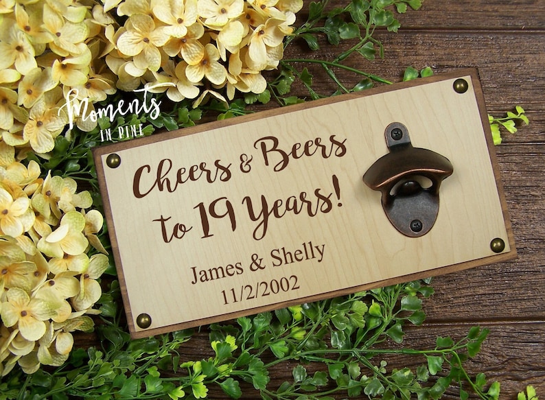 19th Anniversary Gifts for Men Gift for Him Gift for Her 19 - Etsy