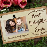 Nanny Picture Frame | Personalized Nanny Babysitter Picture Frame ...
