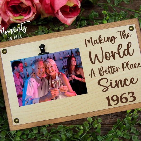 60th Birthday Picture Frames - Etsy