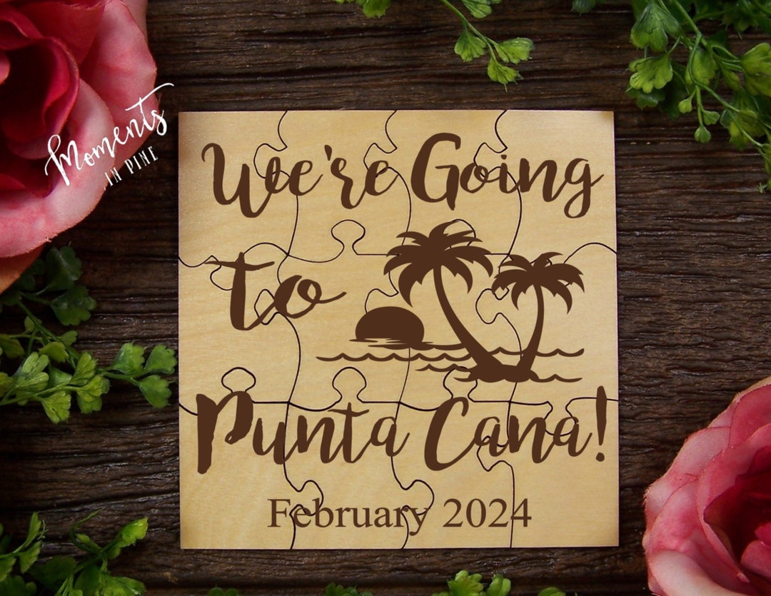 Punta Cana Vacation Surprise Trip Idea Announcement Puzzle Were Going ...