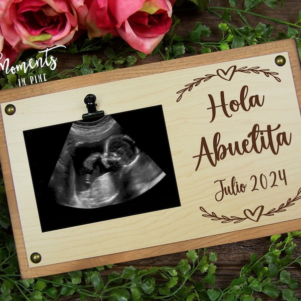 Pregnancy Announcement in Spanish - Etsy