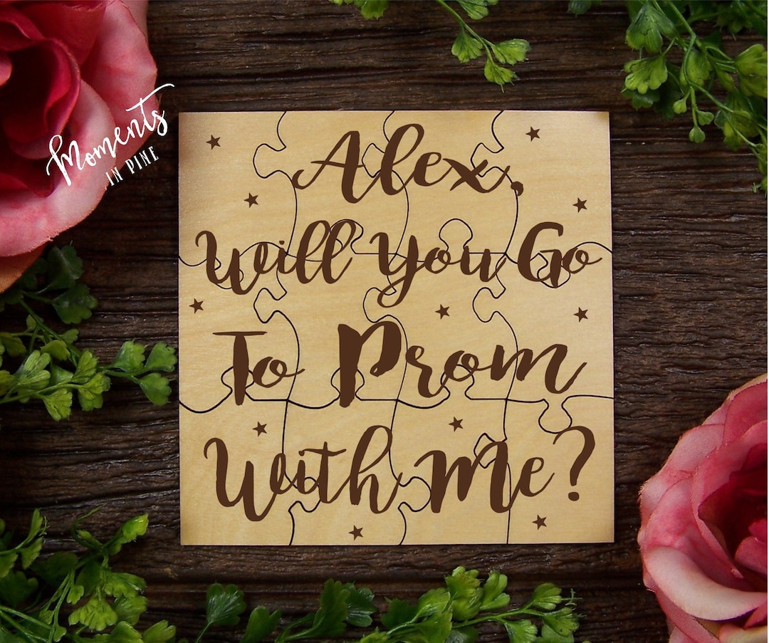 Prom Proposal Puzzle Reveal Sign Announcement Prom Invitation Will You ...