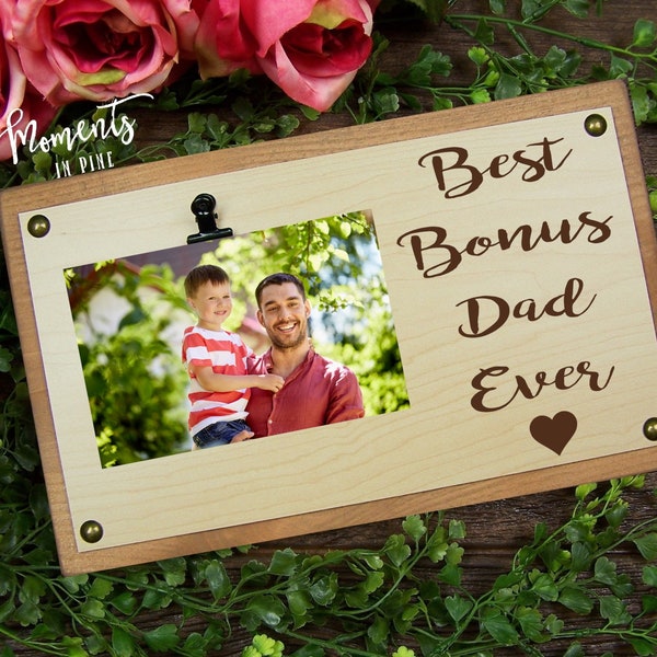 Best Stepdad Ever Picture Frame - Etsy