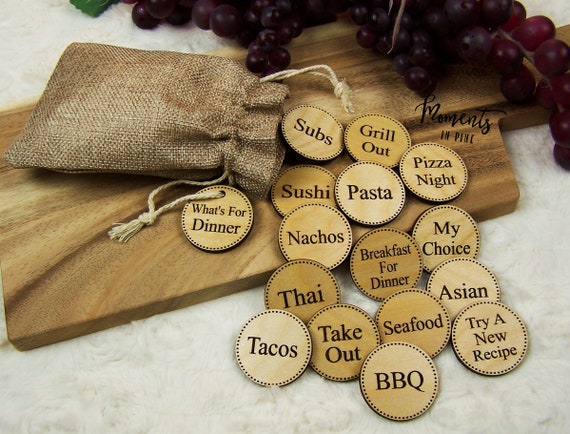 Dinner Decider Tokens Coins Family Night Gift Chef Foodie Gift | Etsy