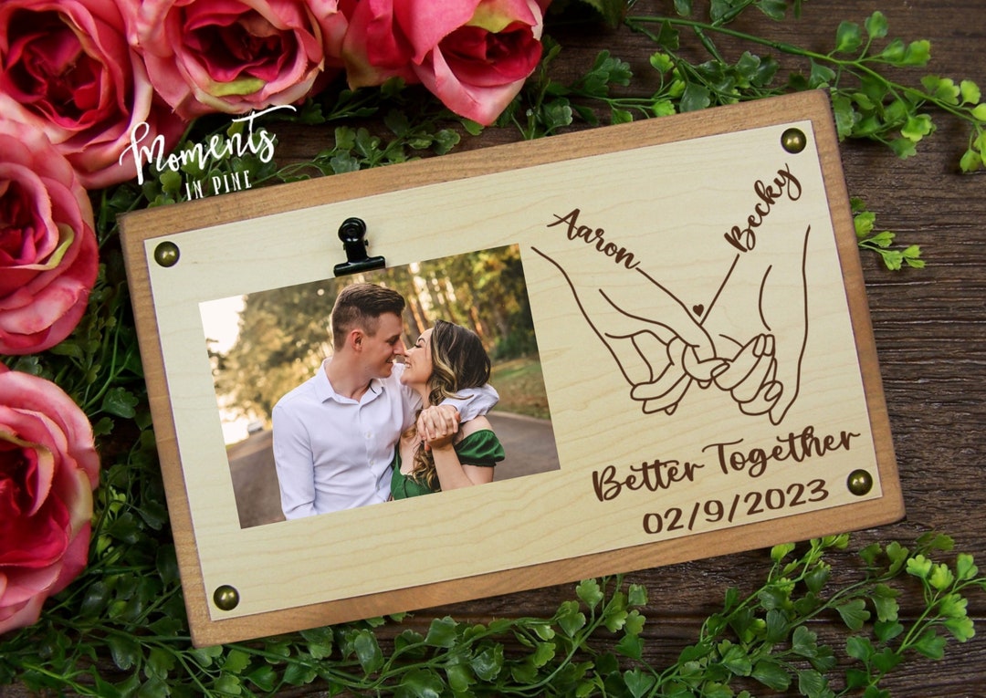 Better Together Personalized Anniversary Picture Frame Pinky Promise ...