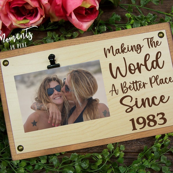 40th Birthday Picture Frames - Etsy