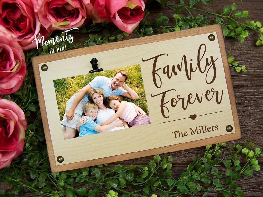Personalized Family Picture Frame Photo Frame Family Forever Sign ...