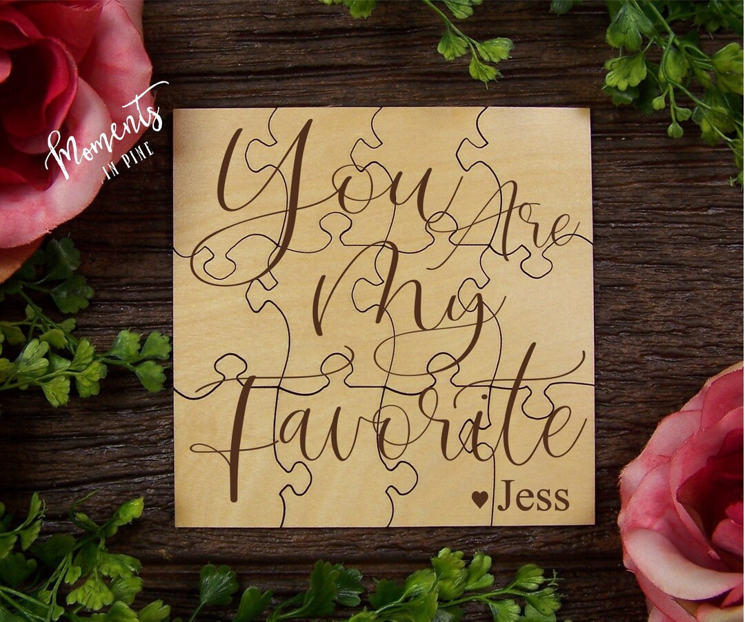 You Are My Favorite Puzzle Gift for Him, Her, for Adults, Fun ...